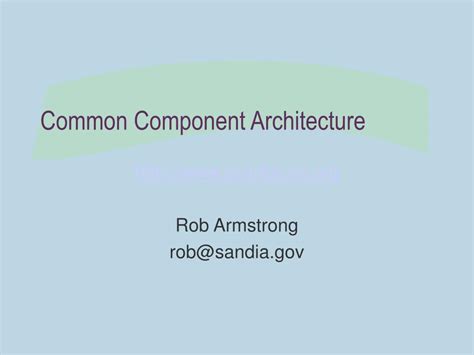 ppt common component architecture powerpoint presentation free download id 3096728