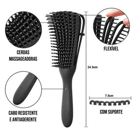 Escova Polvo De Cabelo Cacheados Pente De Cabelo Shopee Brasil