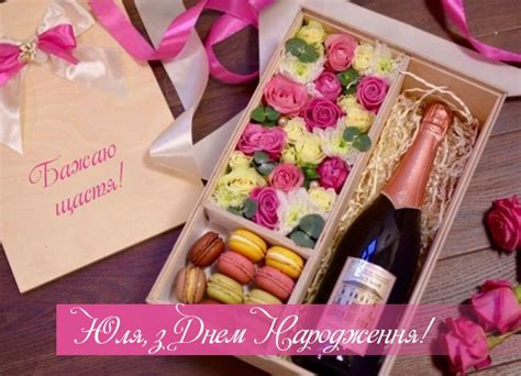 Привітання для Юлії з Днем Народження
