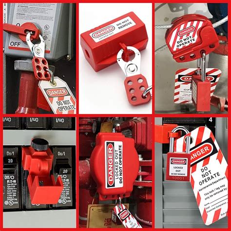 Loto Lockout Tagout Kit 10 Piece Osha Circuit Breaker Lockout Kit 10