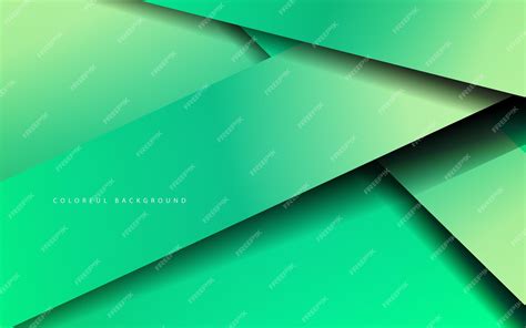 Premium Vector Abstract Geometric Overlap Layer Green Color Background