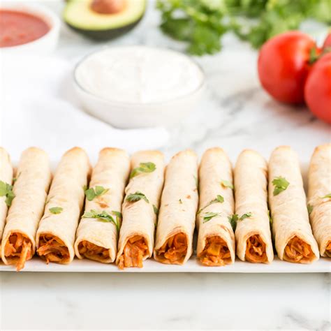 Baked Chicken Flautas
