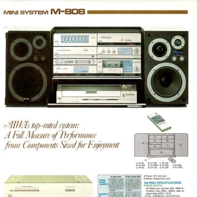 Rare Vintage Aiwa Mini Component Stereo System 80s Hi Fi Reverb
