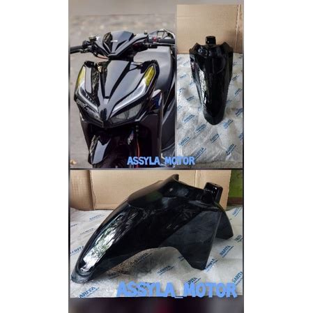 Jual Spakbor Slebor Depan Honda Vario 125 150 Led New 2018 2022 HITAM