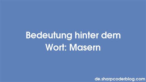 bedeutung hinter dem wort masern sharp coder blog