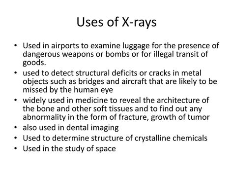What Are Uses Of X Rays At Rosalind Rinaldi Blog
