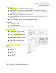 Lecture DNA Replication Pdf Bio Lecture Exam II Block Monday March Rare Earth