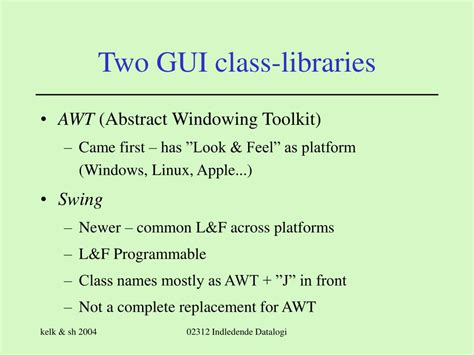 Ppt Birds Perspective On Java Gui Programming Powerpoint Presentation Id5077045