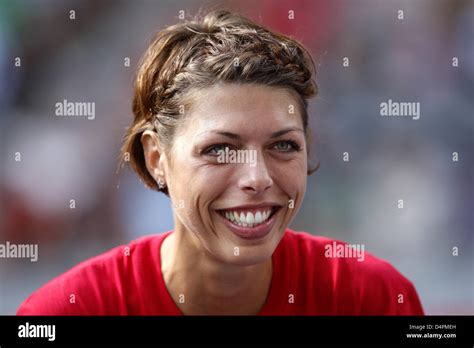 Croatias Blanka Vlasic Smiles During The High Jump Qualification At