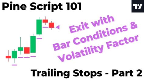 Pine Script 101 Trailing Stops Part 2 Exit With Bar Conditions And