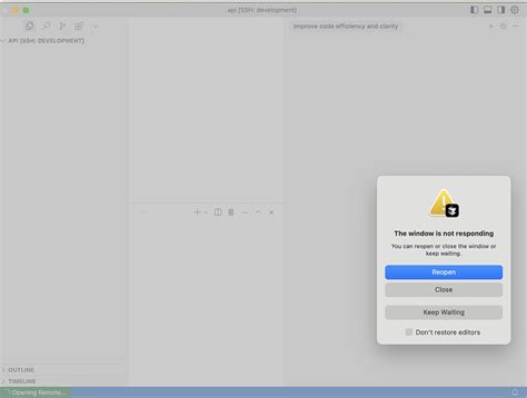 MacOS Cursor Window Is Not Responding Bug Reports Cursor Community Forum