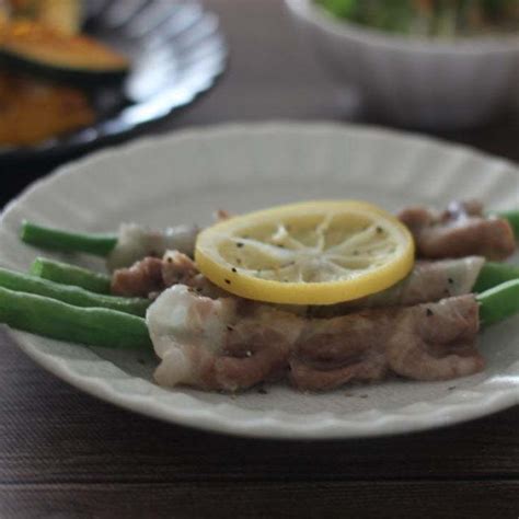 いんげんの豚肉巻きレンジ蒸しレモンペパー風味【マルコメ発酵アンバサダー】 By アップルミントさん レシピブログ 料理ブログのレシピ満載！