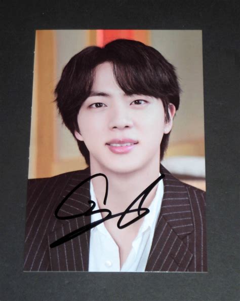 Jin Bts 防弾少年団 直筆サイン入り Permission To Dance On Stage フォトカードサイン｜売買された