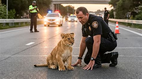 Полиция Помогает Потерявшемуся Львенку Найти Свою Мать Но То Что Происходит Дальше Шокирует