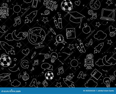 Education Pattern With Formulas And Equations Vector Illustration