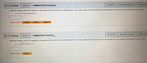 Solved DETAILS 13 1 Points HARMATHAP12 9 6 025 MI MY Chegg