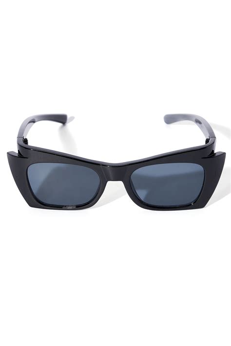 The Future Calls Sunglasses Black Fashion Nova Sunglasses