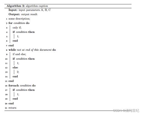 利用overleaf使用latex插入算法伪代码overleaf伪代码 Csdn博客