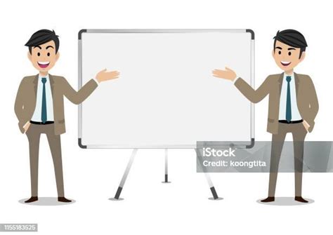 사업가 만화 캐릭터 네 가지 포즈의 집합입니다 사무실 스타일의 똑똑한 소송에서 잘생긴 사업가 벡터 일러스트 감정에 대한 스톡