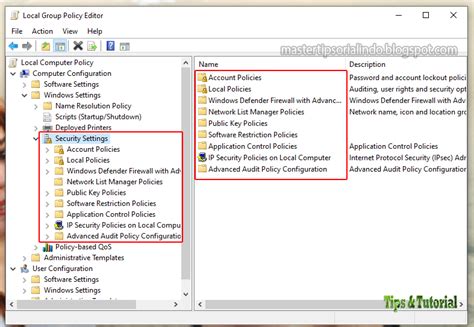 Cara Membuka Mengaktifkan Dan Mereset Local Security Policy Secpol Msc Di Windows 10 11