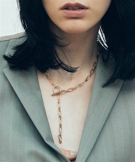 Goldy（ゴールディ）の「yシェイプ メタルチェーン マンテル ネックレス（ネックレス）」 Wear