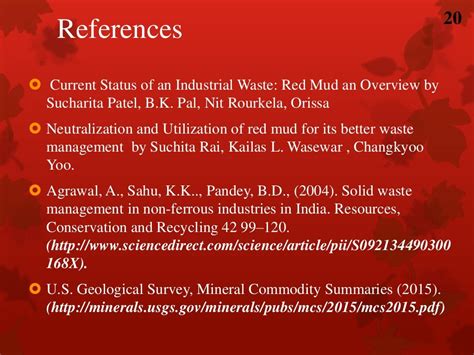 Red Mud Processing And Utilization