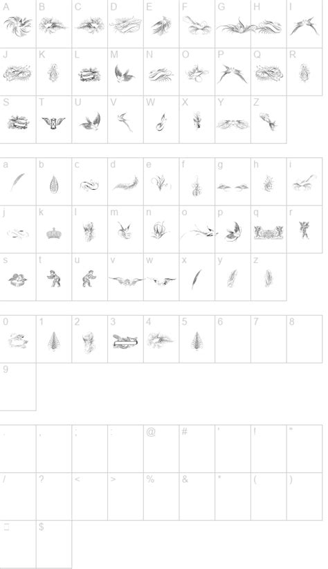 Penmanship Birds Font