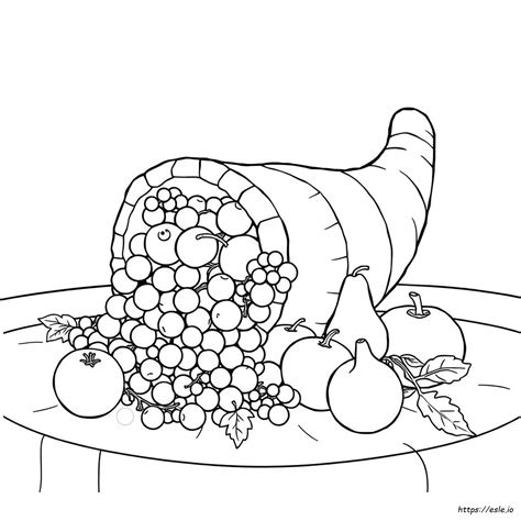 Cornucopia Coloring