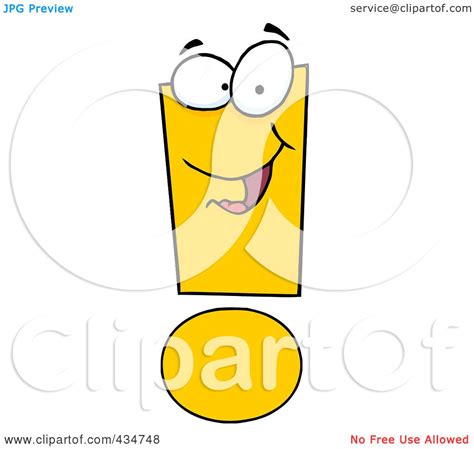 Royalty Free Rf Clipart Illustration Of An Exclamation Point