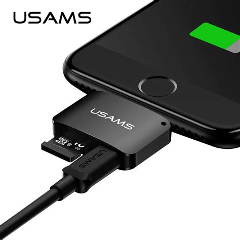 USAMS Adapter For IPhone XS XR X OTG Adapter Support For Ios Max Support G For IPhone X