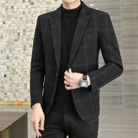 Badu Bg Мъжко модерно карирано сако Badu Bg