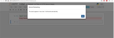 Issues While Importing Keras — Kernel Appears To Have Died By