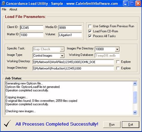 Concordance Load Utility Author