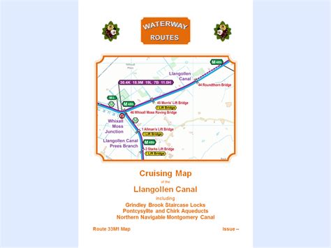 Llangollen Canal Map For Download Waterway Routes