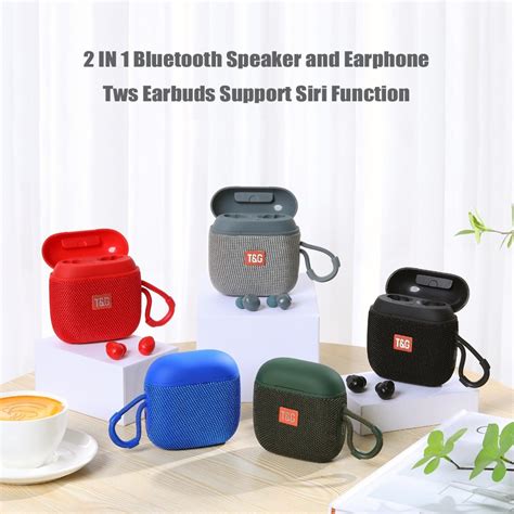 Tandg Tg809 2 In 1 Portable Outdoor Wireless Speaker And Mini Tws Bluetooth