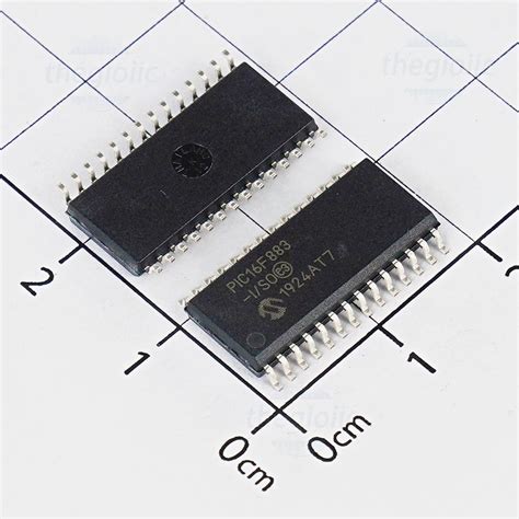 pic16f883 i so 8 bit pic microcontroller 20mhz 7kb flash 28 soic