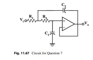 Solved Show That In The SallenKey Second Order Unity Gain Low Pass 1 Answer Transtutors