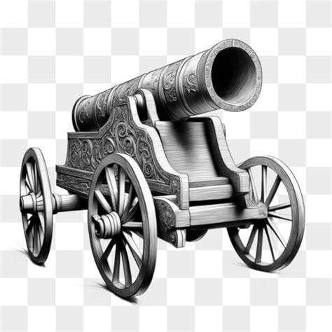 Download Vintage Cannon Drawing Sketches Online Creative Fabrica