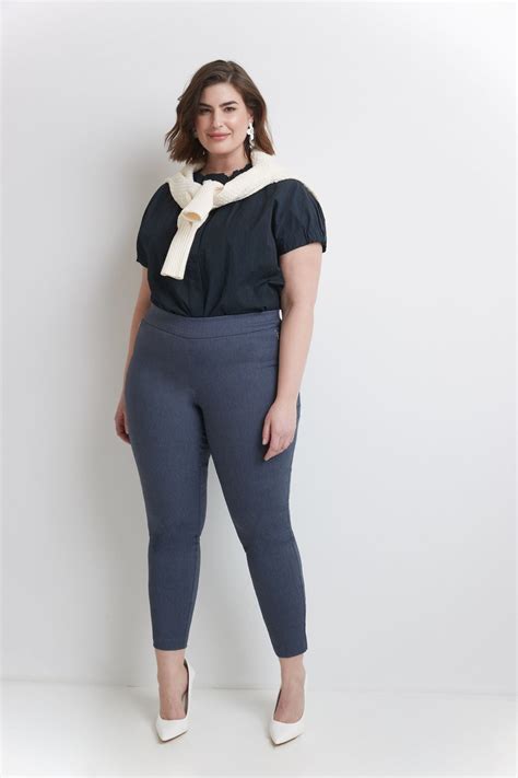 Curvy Tummy Control Work Pants With Real Pockets Rekucci