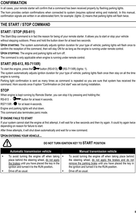 Astrostart Rs 611 Users Manual Pub2007007v00r00