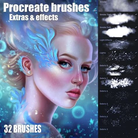 Extras And Effects Brushes For Procreate Etsy