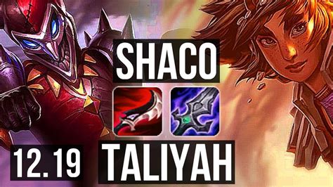 Shaco Vs Taliyah Jng 44m Mastery 1115 2600 Games Legendary