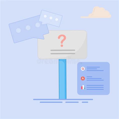 Question And Answer Document Sheet Faq And Faq Solution Concept Document Form Illustration