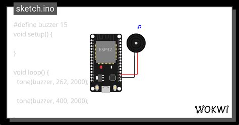 Program Buzzer Seprica Wokwi ESP32 STM32 Arduino Simulator