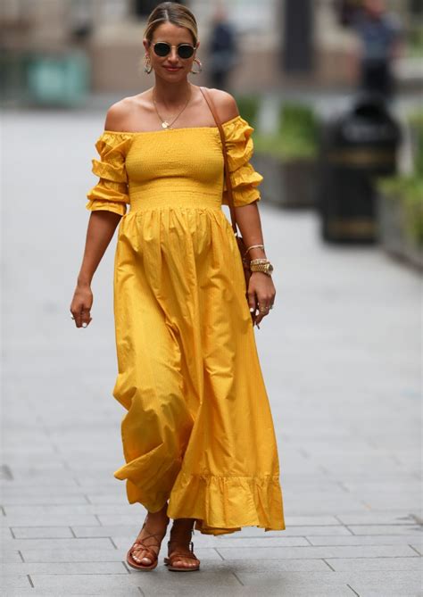 Vogue Williams In Yellow Maxi Dress 05242020 • Celebmafia