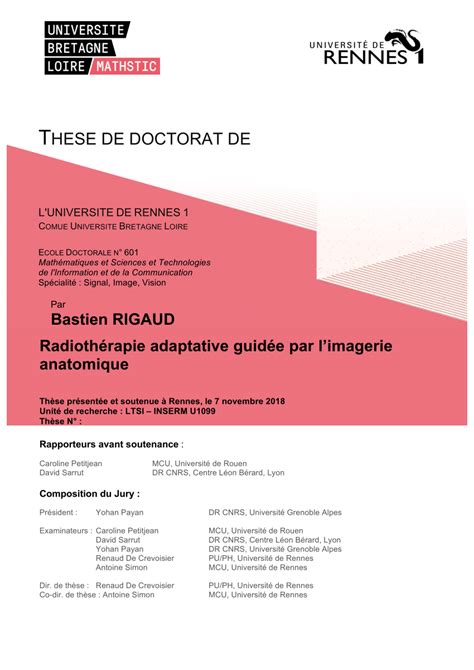 PDF Adaptive Radiotherapy Using Anatomical Imaging