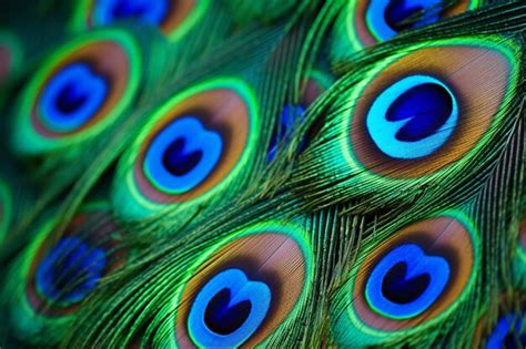 Premium Photo Full Frame Shot Of Peacock Feather
