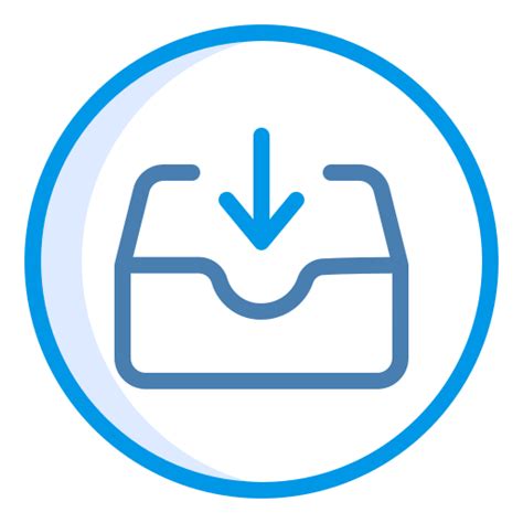 Inbox Generic Blue Icon
