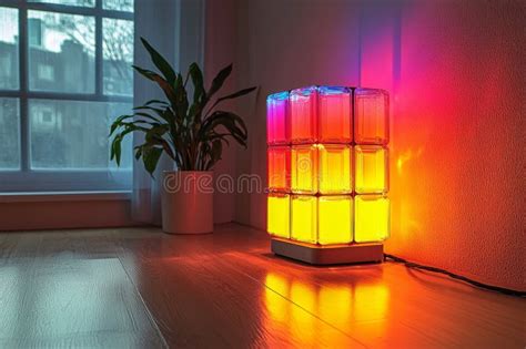 Stylish Night Lamp Features Crystal Prism Design Creating Stunning Array Of Colorful Reflections
