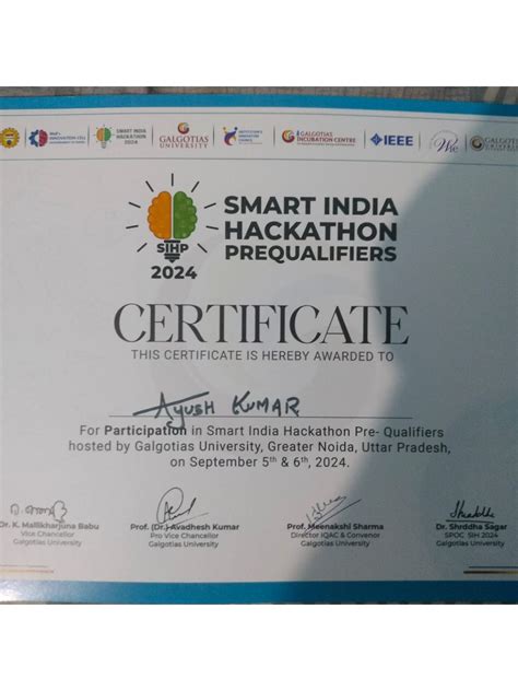 Ayush Kumar On Linkedin Smartindiahackathon Hackathonjourney Innovation Teamwork Techforgood